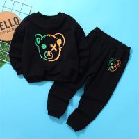 China Children'S Outfit Sets Cartoon Print Long Sleeve Trousers Suit for sale