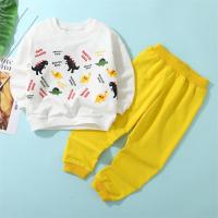 China Children'S Outfit Sets Cartoon Print Long Sleeve Trousers Suit for sale