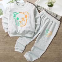 China Children'S Outfit Sets Cartoon Print Long Sleeve Trousers Suit for sale