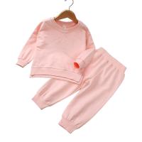 China Children'S Outfit Sets Kids Round Neck Casual Sweater Suits for sale
