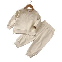 China Children'S Outfit Sets Kids Round Neck Casual Sweater Suits for sale