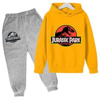 China Children'S Outfit Sets Movie Anime Hoodie Boys And Girls Dinosaur Print Hoodie Set for sale