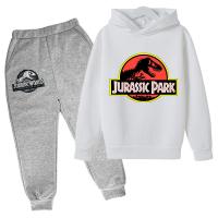 China Children'S Outfit Sets Movie Anime Hoodie Boys And Girls Dinosaur Print Hoodie Set for sale