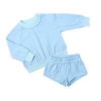 China Children'S Outfit Sets Kids Round Neck Tops Shorts Casual Tracksuit Sets for sale