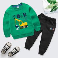 China Sports Children'S Outfit Sets Casual Gold Velvet Two Piece for sale