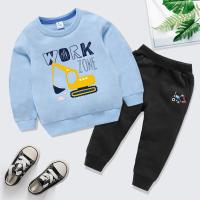 China Sports Children'S Outfit Sets Casual Gold Velvet Two Piece for sale