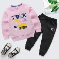 China Sports Children'S Outfit Sets Casual Gold Velvet Two Piece for sale