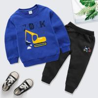 China Sports Children'S Outfit Sets Casual Gold Velvet Two Piece for sale