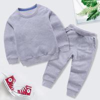 China Children'S Outfit Sets Solid Color Sweater Sets Children'S Cotton Two Piece for sale
