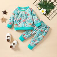 China Children'S Outfit Sets Children'S Sweater Set Girls Printed Cotton Sets for sale