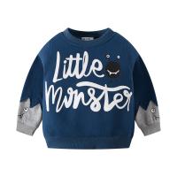 China Children'S Sports Shirts Children'S Fleece Sweater Boys Color Matching Top for sale
