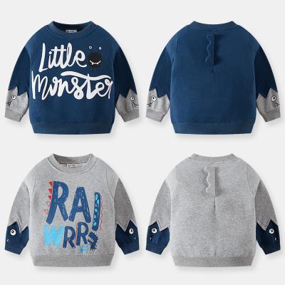 China Children'S Sports Shirts Children'S Fleece Sweater Boys Color Matching Top for sale