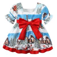 China Petal Sleeve Children'S Dress Clothing Christmas Style for sale