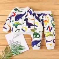 China Boys Children'S Casual Suit Dinosaur Cartoon Printed for sale