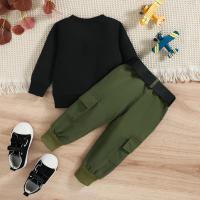 China Children'S Letter Printing Pullover Sweater Two Piece Sets for sale