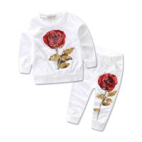 China Girls' Children'S Jumper Sets Long Sleeve Two Piece Worsted for sale