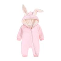 China Children'S Newborn Baby Winter Jumpsuit Thickened Plush for sale