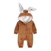 China Children'S Newborn Baby Winter Jumpsuit Thickened Plush for sale