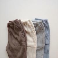 China Children'S Toddler Ribbed Long Sleeve Trousers Solid Colour for sale