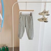 China 45CM 17.7in Children'S Casual Trousers Black Unisex Loose Sports Pants for sale