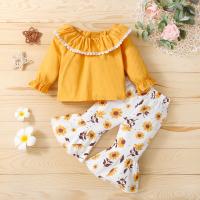 China Trumpet Sleeve Spring Children'S Clothing Two Piece for sale