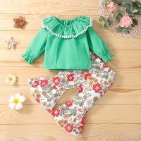 China Trumpet Sleeve Spring Children'S Clothing Two Piece for sale