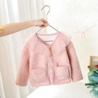 China 120CM Autumn Lamb Children'S Plus Size 20KG Girl  Winter Coats Wool And Cashmere Coat for sale