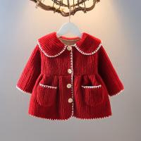 China Girls Single Breasted Lotus Leaf Lightweight Windproof Jacket Lambswool Coat With Mink Collar for sale