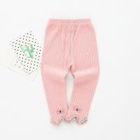 China Spring Autumn Children'S Casual Trousers Yarn Dyed Boomer Grey Wide Leg Trousers for sale