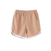 China Solid Color Chilrens High Waisted Running Shorts Cotton Leisure Shorts Breathable for sale