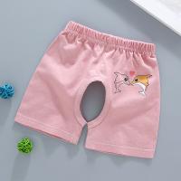 China Newborn Summer Thin Cotton Children'S Cotton Underwear Open Crotch Shorts for sale