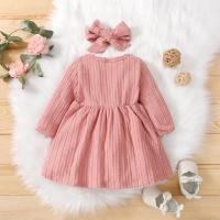 China Breathable Children'S Dress Clothing Solid Color Sleeveless Dresses Sweet Green for sale