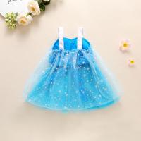 China 120CM Elf  Light Blue Mesh Children'S Dress Clothing For Toddlers for sale