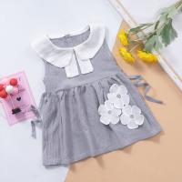 China Toddler Children Breathable Long Knee Length Casual Summer Dresses Sleeveless for sale