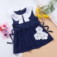 China Toddler Children Breathable Long Knee Length Casual Summer Dresses Sleeveless for sale