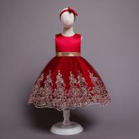 China Red Lace Party Children'S Dress Clothing for sale