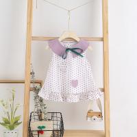 China Summer Sweet Lovely Children'S Dress Clothing Little Fresh Lapel Dress Girls Dress for sale
