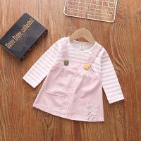 China Wholesale Girls Boutique Spring Children's Dress Clothing Sets Cute Girls' Bib Suit for sale