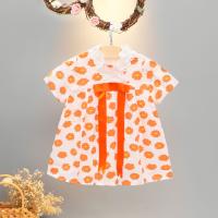 China Summer Printing Children's Dress Clothing Girl Floral Dress Cute Print Skirt​ for sale