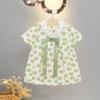 China Summer Printing Children's Dress Clothing Girl Floral Dress Cute Print Skirt​ for sale