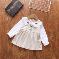China 80cm Girls Children'S Dress Clothing Long Sleeve Short Skirt Dress Doll Collar ODM for sale