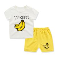 China Children's Outfit Sets Short-Sleeved Shorts Cotton Kids Home Wear Suit for sale