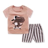 China Children's Outfit Sets Short-Sleeved Shorts Cotton Kids Home Wear Suit for sale