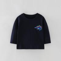 China Cartoon Beige Spring Children'S Clothing Boys Bottoming White Long Sleeve Shirt for sale