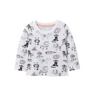 China Cartoon Beige Spring Children'S Clothing Boys Bottoming White Long Sleeve Shirt for sale