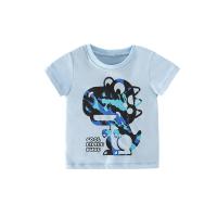 China 1.3M 51in Children'S Sports Shirts Short Sleeve Sport Breathable Cartoon Print for sale