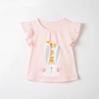 China 1.1M 43.3IN Girl Children'S Sports Shirts White Half Sleeve Top Navy Blue Oem for sale