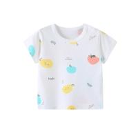 China 12kg 90cm Girls Printed Half Sleeve Casual Shirts Anti Shrink For Toddler for sale