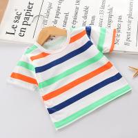 China Girls Pattern 1.2M Children Loose Short Sleeve Shirt Cartoon Printed Tshirt For Girls for sale