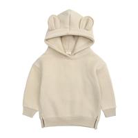 China Beige 12kg 95cm Children'S Sports Shirts Boys Men'S Long Sleeve Pullover Solid Color for sale